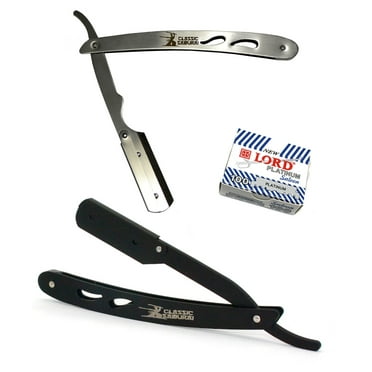 Classic Samurai Matte Black Wholes Professional Barber Straight Edge ...
