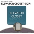 ADA CENTRAL SIGNS - 6" X6" Elevator Closet Sign - ADA Compliant Tactile ...