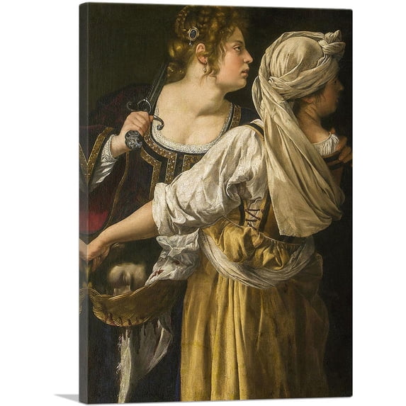 ARTCANVAS Judith And Her Maidservant Canvas Art Print by Artemisia ...