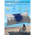Abstract Art Sun Shade Sail 8'X10' Blue Grey Wall Mottled Texture ...