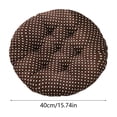 Comfortable Round Seat Cushions 15.7in Linen Soft Chair Pads for Dining ...