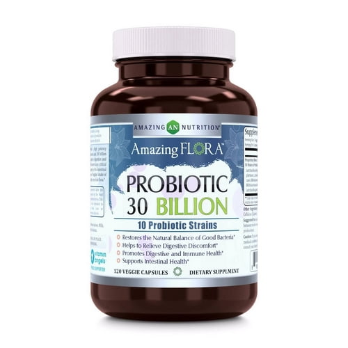 Suplemento Amazing Nutrition Flora Probiotic 10 cepas 30B | Walmart en ...