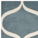 SAFAVIEH Cambridge Jared Geometric Wool Area Rug, Light Blue/Ivory, 5 ...