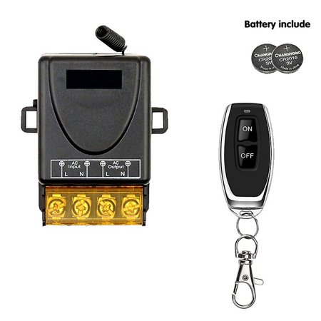 Wireless rf remote control 433mhz ac 220v 30a 1ch rf relay receiver ...