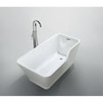 Bellaterra Home Florence 59 inch Freestanding Bathtub in Glossy White ...