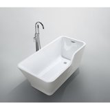 Bellaterra Home Florence 59 inch Freestanding Bathtub in Glossy White ...