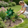 Guodhu Colorful Windmill Toy for Garden, Large Plastic Pinwheel for ...
