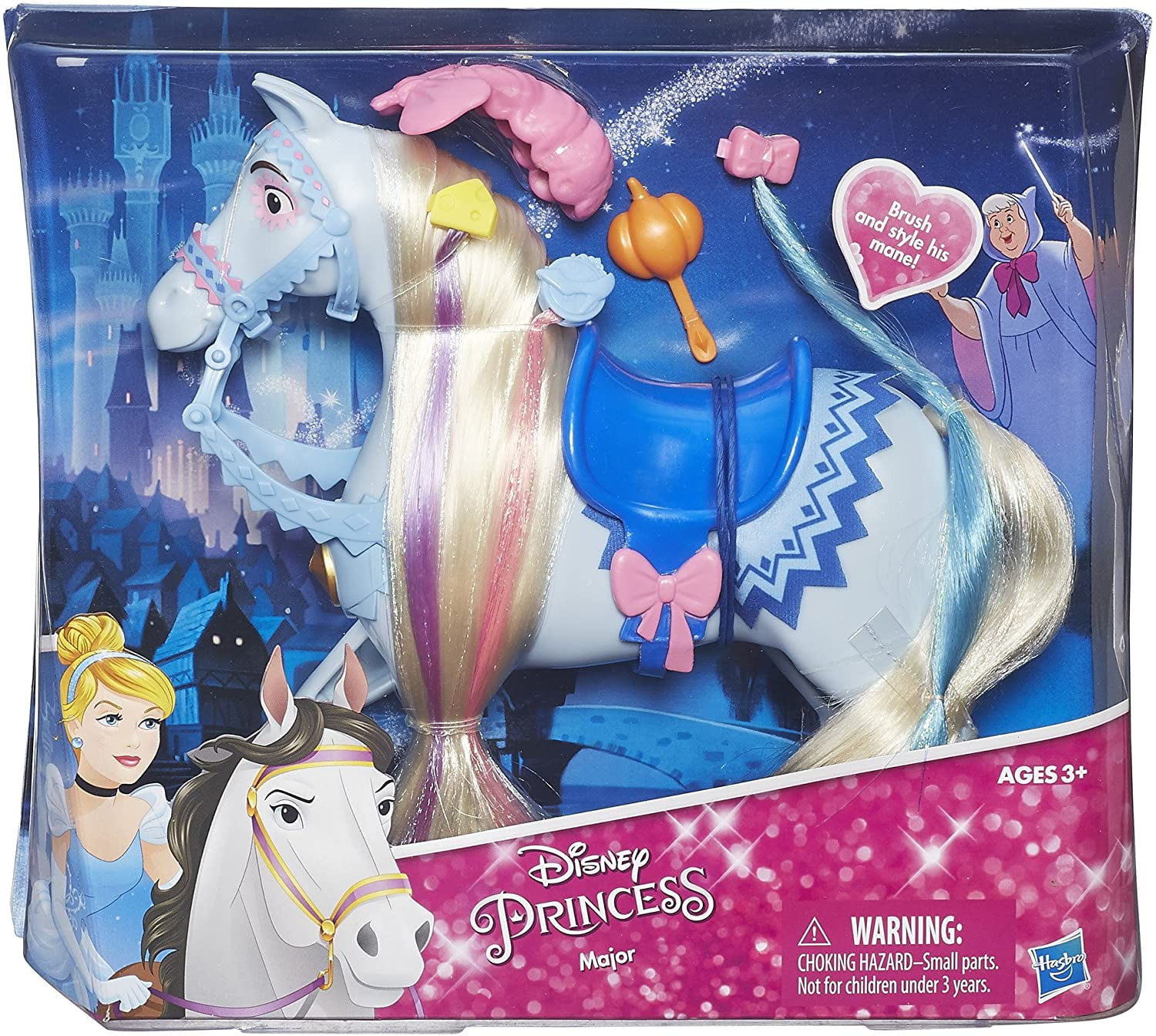Disney Princess Cinderella’s Horse Major Includes Shimmery Hair ...
