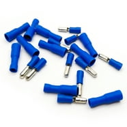 20pc Premium Brass 14-16 Gauge Male-Female Solderless Crimp Bullet Plug ...