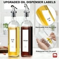 GM GMISUN Glass Oil Dispenser 17oz Bottle with Flip-Top Spout, Dripless ...