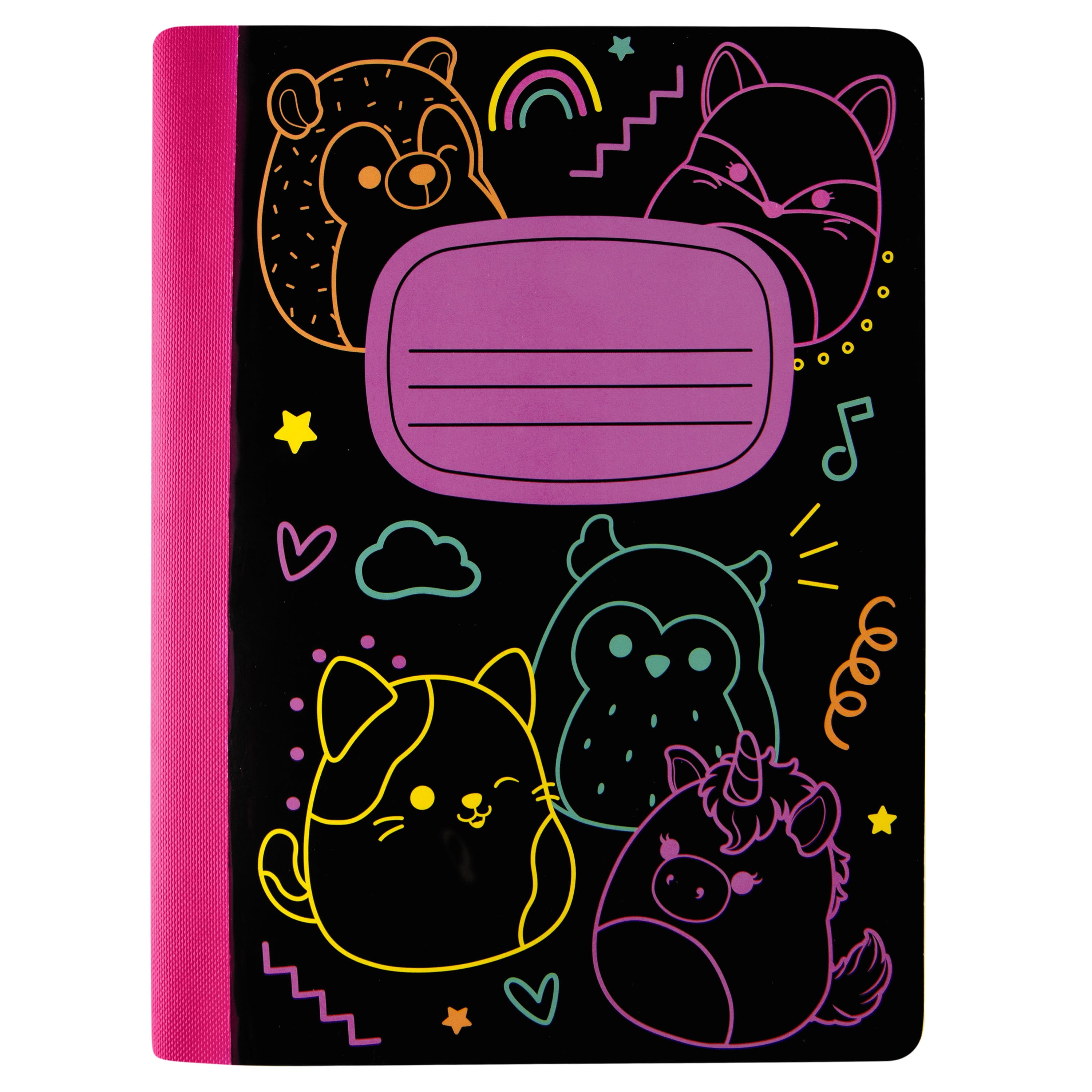 Squishmallows College Ruled Composition Notebook, Neon,100 Sheets ...