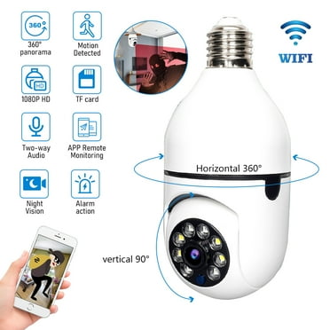 Onemayship 360° Panoramic WiFi IP Camera E27 Light Bulb 1080P HD ...
