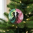 Wicked Pink Green Split Ornament 2025 – Princess Witch Christmas Gift ...