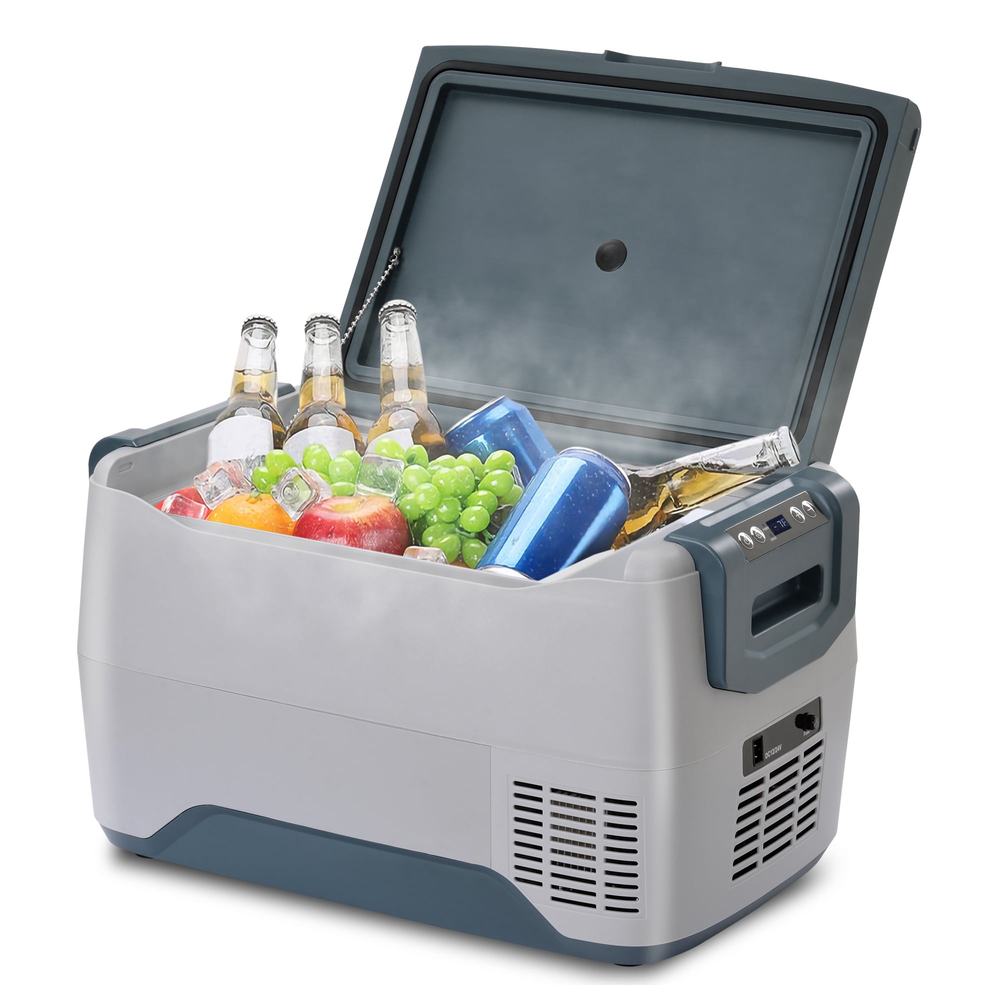 Car Fridge Portable Freezer Cooler With 12 24V DC Travel Refrigerator