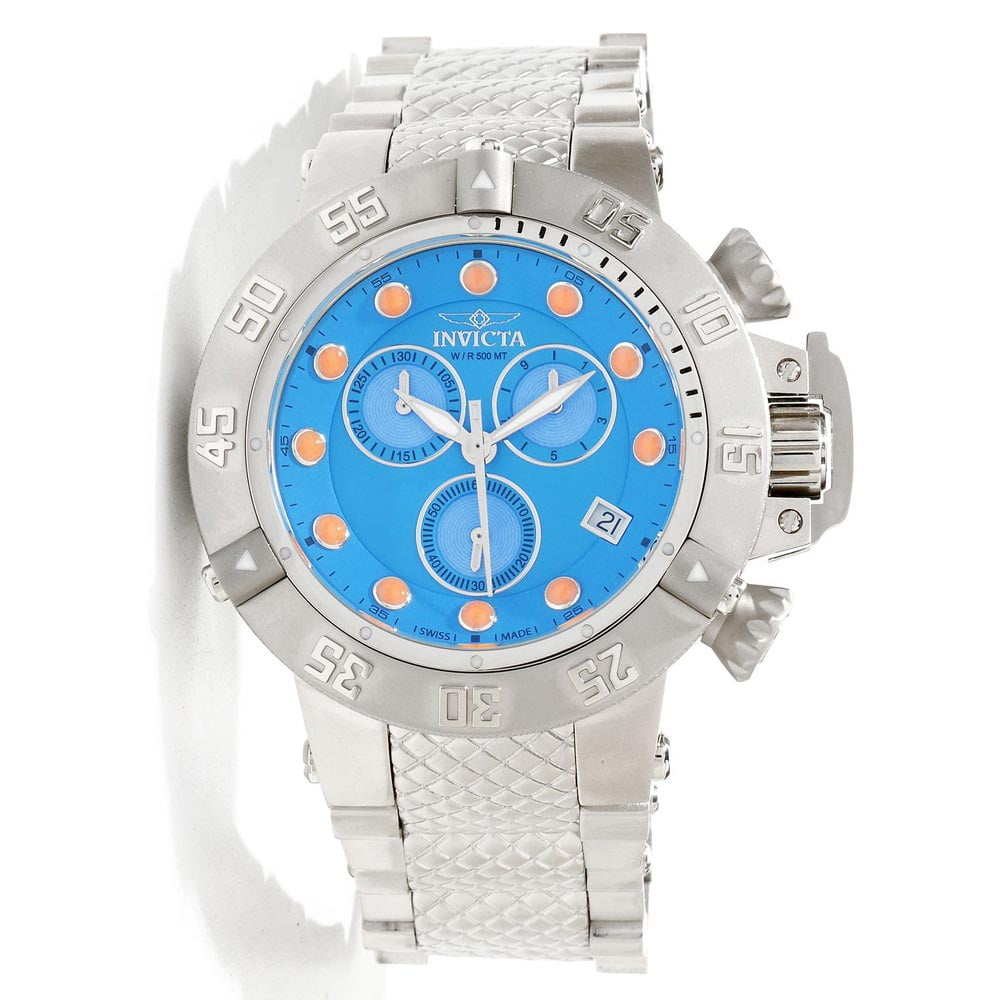 Invicta Men's 12725 Subaqua Noma III Blue Dial Chronograph Stainless ...