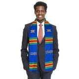 Blue USHER Kente Cloth Sash/Stole - Walmart.com