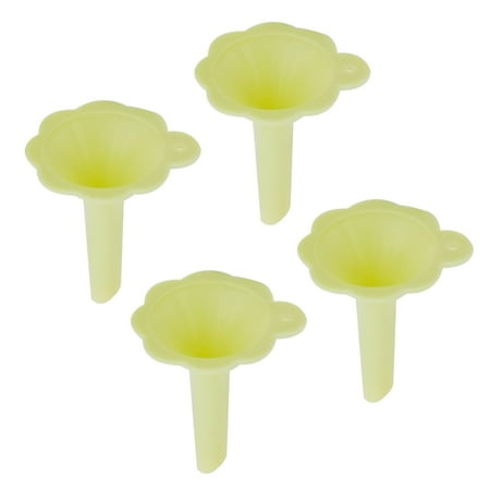 4-Piece All Purpose Wide-Mouth Bright Orange Plastic Funnel Set for ...