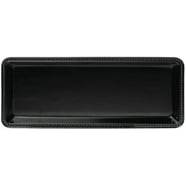 Black Rectangular Tray, 15" x 8" x 1" - Walmart.com