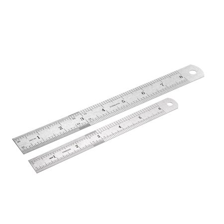 Steel Rulers, 2 Pieces (6, 8, inch) Rulers, Metal Ruler, Ruler, Ruler ...