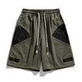 Ceisia Mens Color Block Drawstring Cargo Shorts Multi Pocket Casual ...