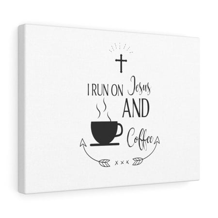 Scripture Walls Jesus And Coffee Bible Verse Canvas Christian Wall Art ...