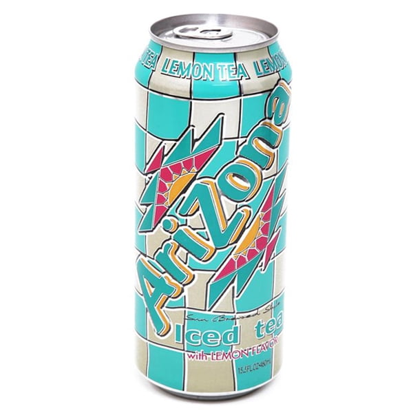 Arizona Lemon Tea 15.5 Oz Can Pack of 24 - Walmart.com