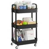 winco usa 3-tier utility cart, gray - Walmart.com