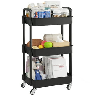 winco usa 3-tier utility cart, gray - Walmart.com