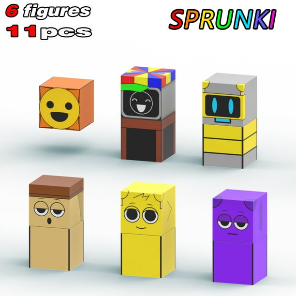 MOC Incredibox Sprunki bloques magnéticos juego de música 8 figuras ...