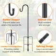 Fly Hawk Shepherds Hooks for Outdoor, 62 Inch Adjustable Garden Hanger ...