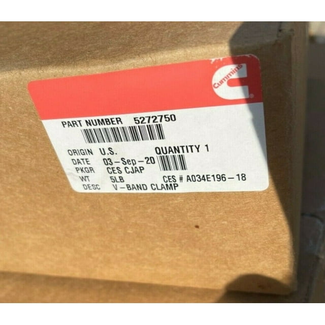 NEW GENUINE CUMMINS CLAMP,V BAND 5272750 - Walmart.com