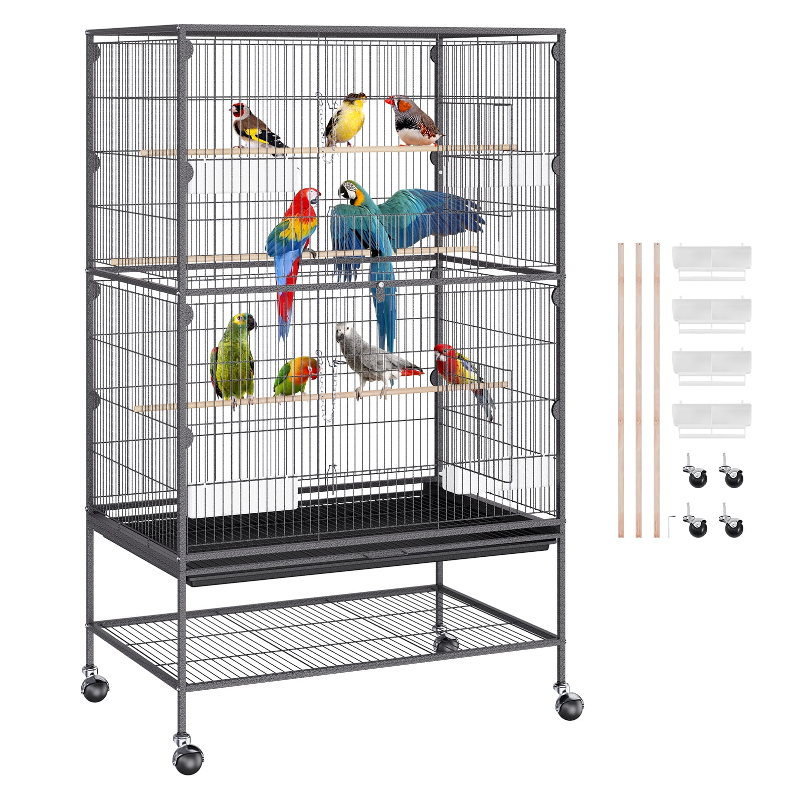 Click here for Vevor 52 Inch Standing Large Bird Cage  Carbon Ste... prices