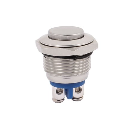 AC 250V 5A OFF-(ON) NO 16mm Momentary Metal Screw Push Button Switch ...