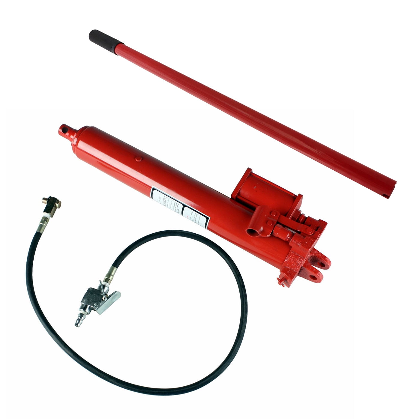 Dragway Tools 8 Ton Hydraulic and Air Long Ram for Engine Hoist Cherry ...