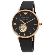 Emporio Armani Men's Armani Luigi Beige Dial Leather Strap Watch ...