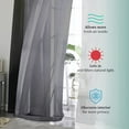 FUGee-Short Black Sheer Curtains 36 Inches 2 Panels Set - Kitchen Tiers ...