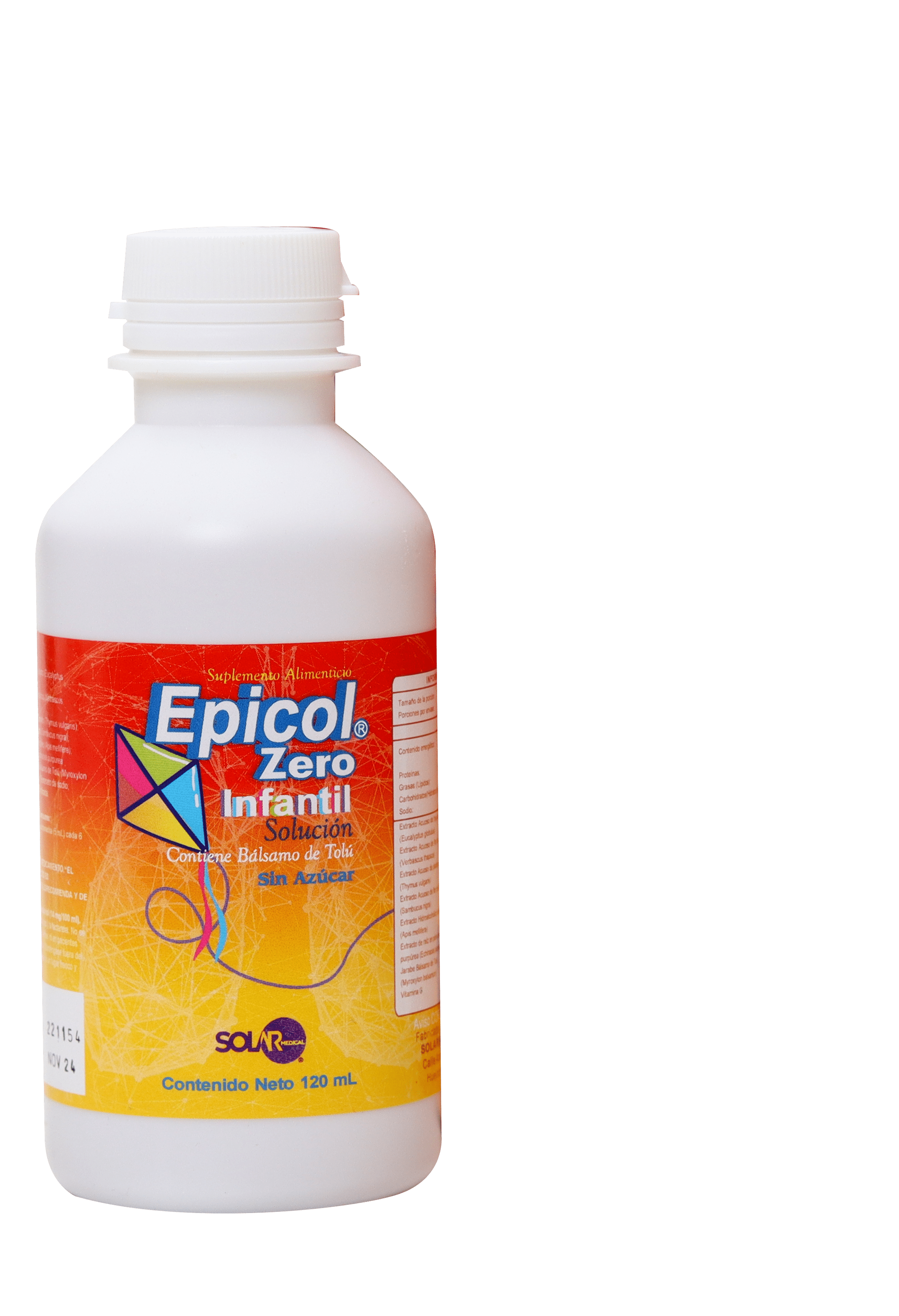 Solución Epicol Zero Infantil 120mL | Bodega Aurrera en línea