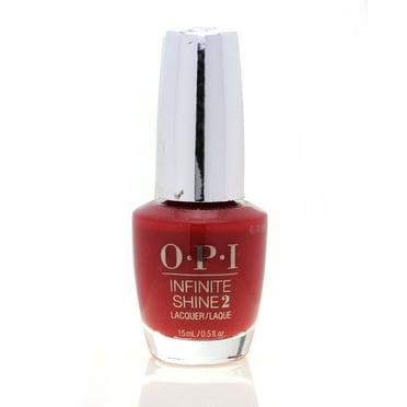 OPI Infinite Shine Nail Lacquer Nail Polish, Relentless Ruby - Walmart.com