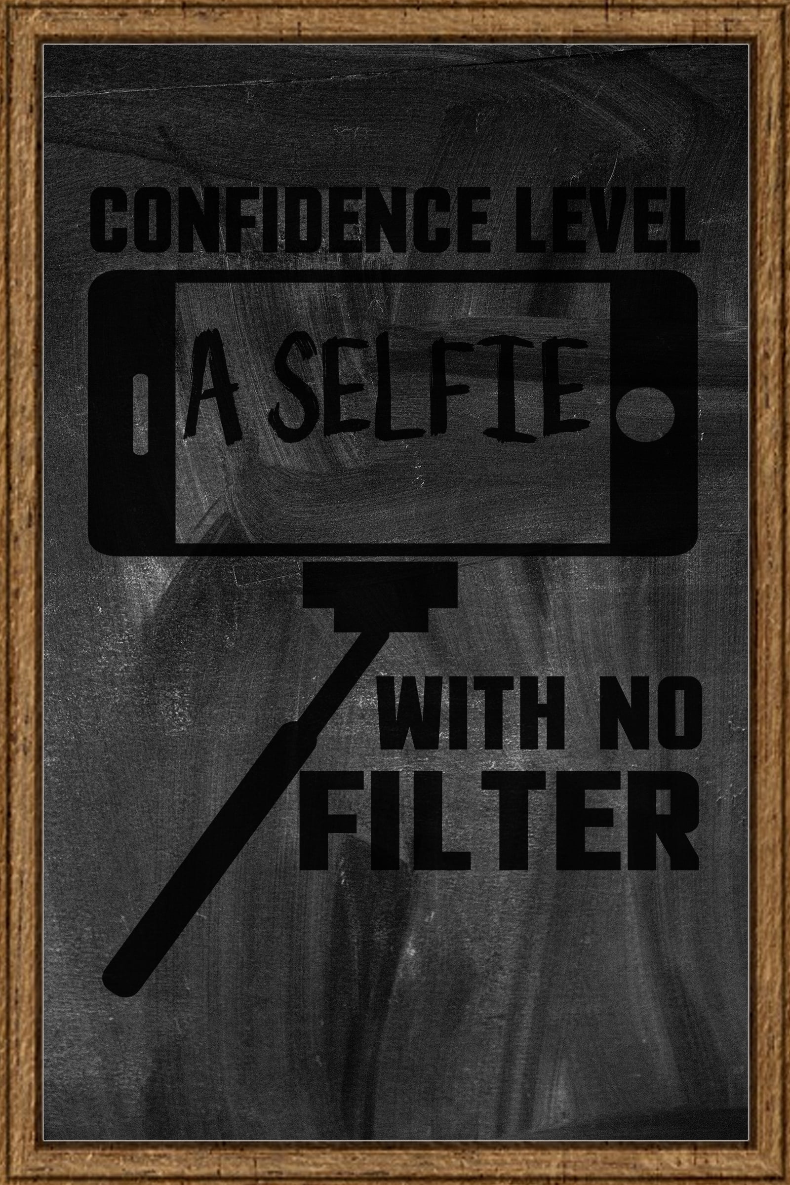 Confidence Level: a Selfie with No Filter Funny Girl Technology Tin ...