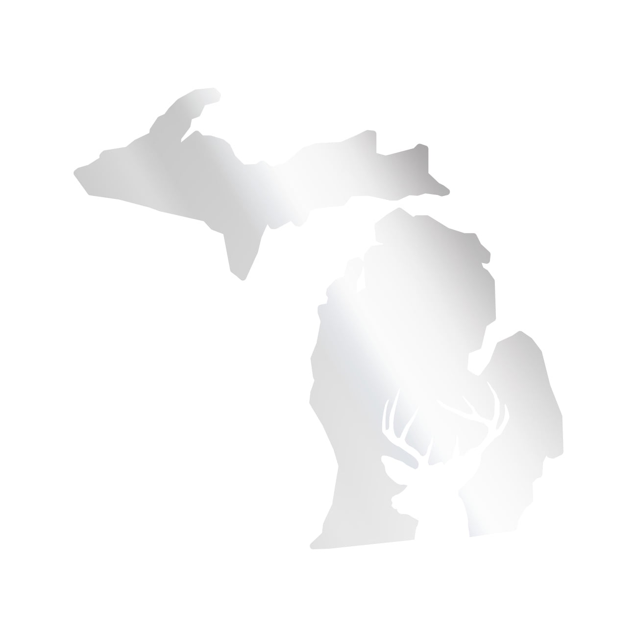 Michigan Deer State Sticker Decal Die Cut - Self Adhesive Vinyl ...