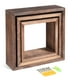 Wood Square Shadow Boxes (Set of 3) Wall Mounted Floating Display ...