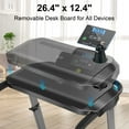 Adnoom 300lbs Treadmill With Desk 2 5 Hp Portable Folding Treadmill