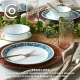 Corelle Penelope 18-Piece Glass Dinnerware Set (Service for 6) - Walmart.com