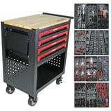 GymChoice Rolling Tool Cart with 238 Piece Tool Set,Tool Box with 360 ...