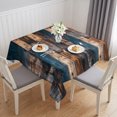Country Vintage Wood Board Table Cloth 54x54in, Waterproof Square ...