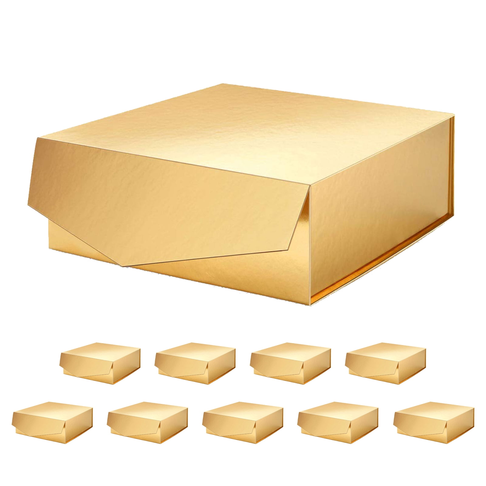 PACKHOME 10 Gift Boxes 9.5x9.5x3.5 inches, Gift Boxes with Lids, Sturdy ... PACKHOME 10 Gift Boxes 9.5x9.5x3.5 inches, Gift Boxes with Lids, Sturdy ...