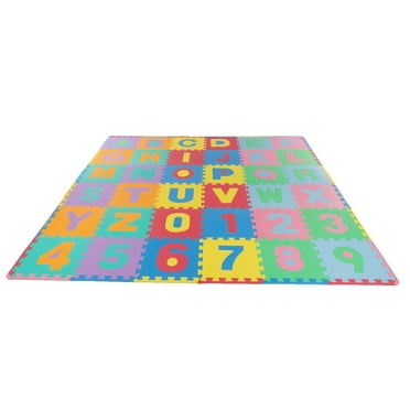 ProSource Kids Foam Puzzle Floor Play Mat with Shapes & Colors ...