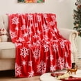 Exclusivo Mezcla Fleece Throw Blanket, Ultra Plush Christmas Holiday ...