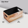2 Pcs Foldable Felt Storage Bins Decorative Fabric Organizer Baskets ...
