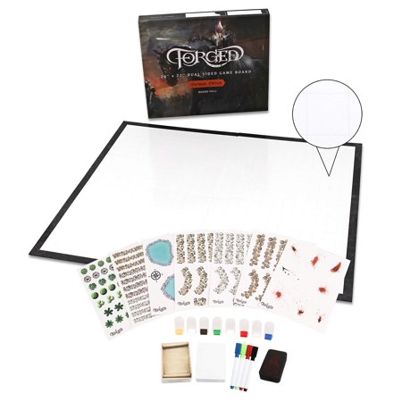 Forged Dice Co. Dry Erase Battle Board with Grid and Hex Map Pattern ...